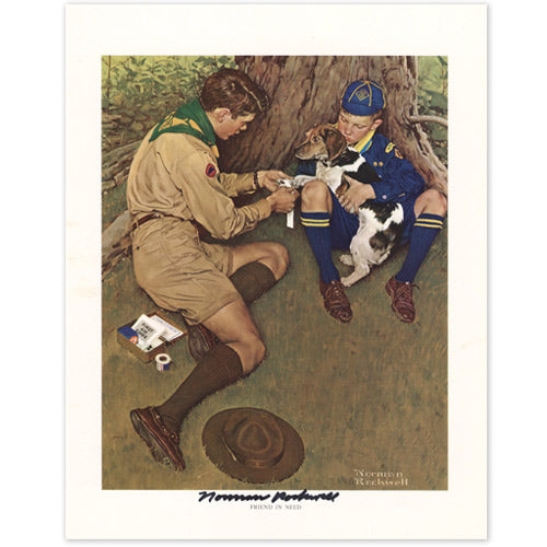 Norman Rockwell Friend In Need Signed Signed Limited Edition Print From norman-rockwell-friend-in-need-signed-signed-limited-edition-print-from