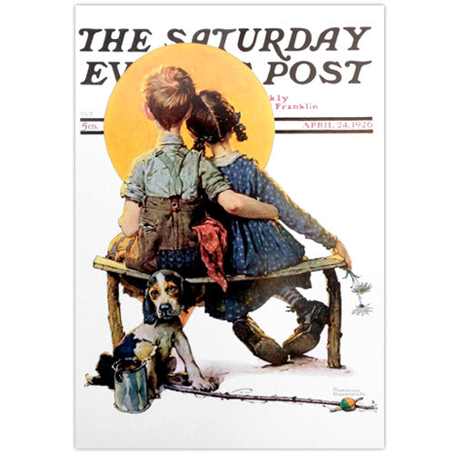 Norman Rockwell Puppy Love (Sunset, Spooners) Gift Card from Norman ...