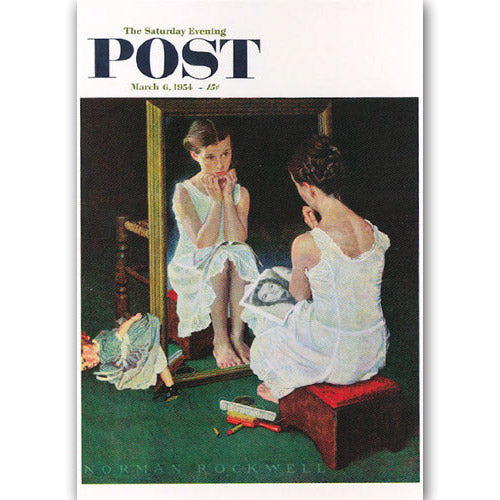 Girl at Mirror Gift Card – Norman Rockwell Museum Store